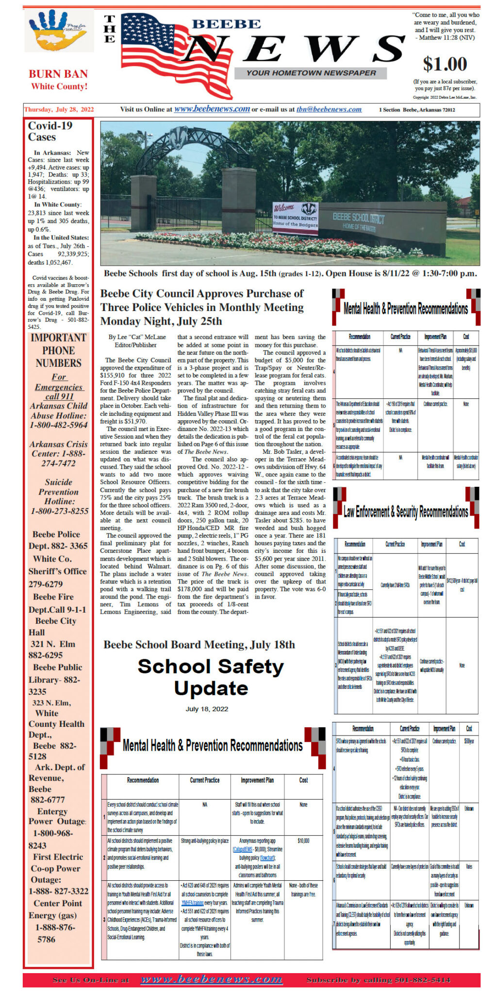 Home - Beebe News